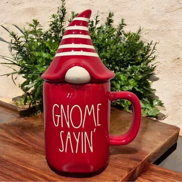 Rae Dunn | Dining | Rae Dunn Gnome Sayin Christmas Mug W Topper | Poshmark